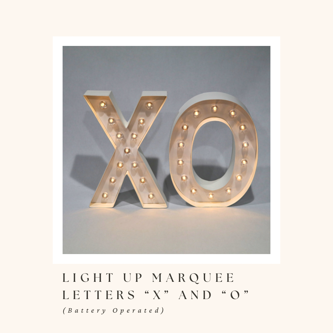 Light Up Marquee Letters “X” and “O” – Perfect Day Decorating